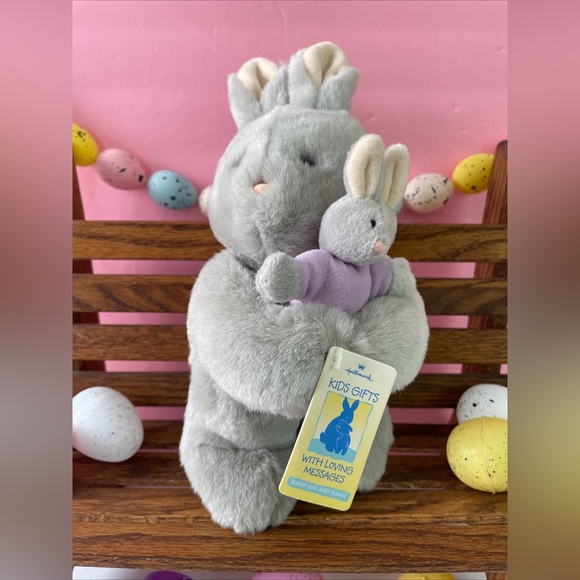 Hallmark | Toys | New Vintage Bunny Rabbit Plush Mom And Baby Hallmark ...